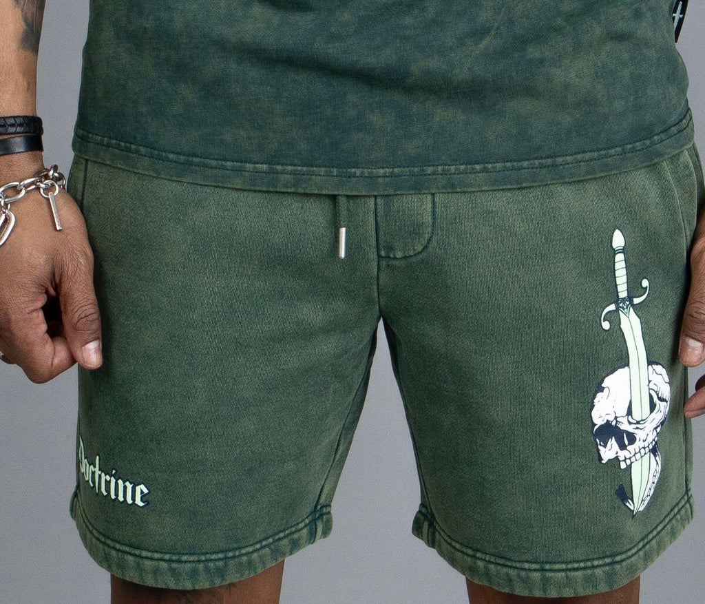 DOCTRINE DAGGER SHORTS (HUNTER GREEN WASH) – The Shop 147
