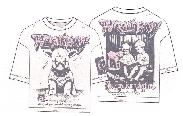 Wrathboy The Lord is my shepherd tshirt (CREAM) – The Shop 147
