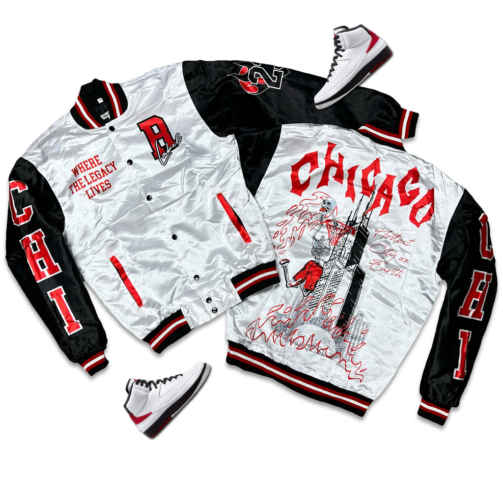 RETRO LABEL Chicago Satin JACKET (RETRO 2 Chicago) – The Shop 147